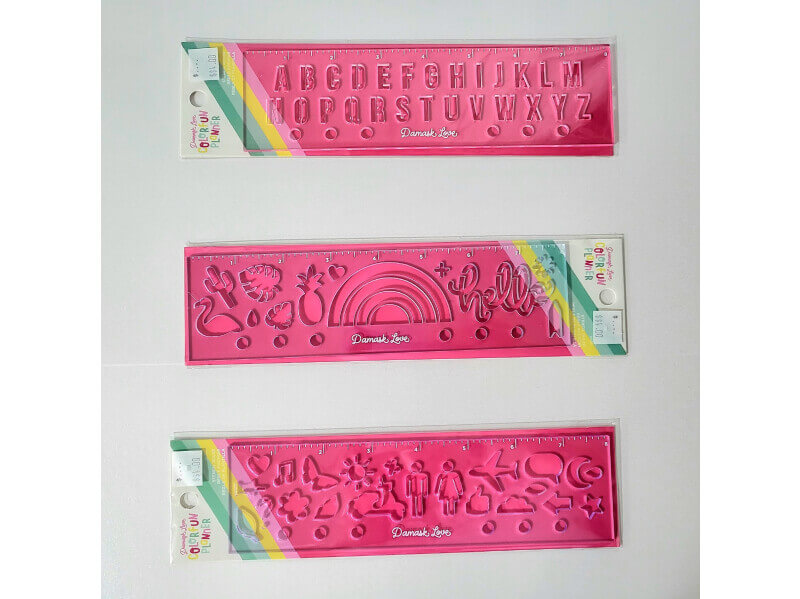 DL Regla Stencil Abecedario | Mi Rinconcito Scrap